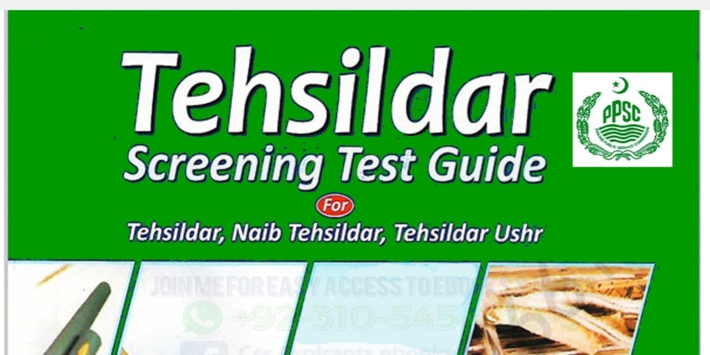PPSC Tehsildar Jobs Syllabus and Test Preparation Guide in PDF