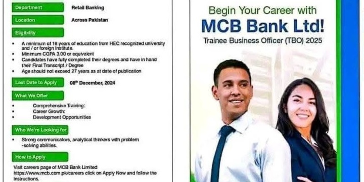 Muslim Commercial Bank MCB Latest Jobs 2024 (TBO Trainee Business ...