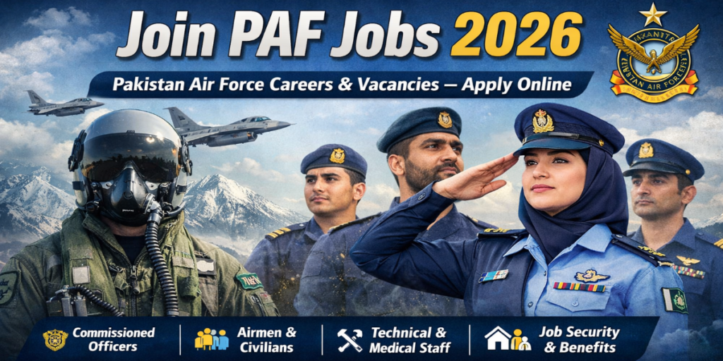 Join PAF as Airman 2026 joinpaf.gov.pk Online Apply