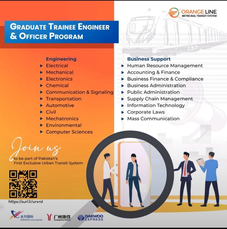 Orange Line Metro Graduate Trainee Engineers and Officers Program 2025