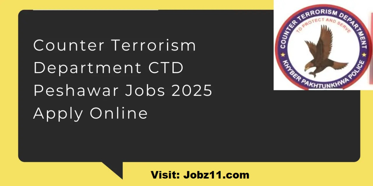 CTD Jobs 2025 Counter Terrorism Department Advertisement Online Apply