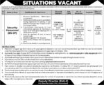 ECP Jobs 2026 Latest Advertisement for Security Personal (BPS-07)