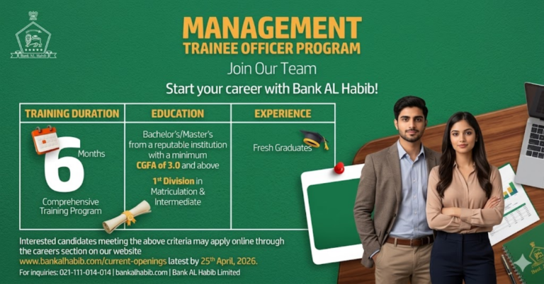 Bank AL Habib MTO Program 2026: Apply Online, Criteria & Career Path
